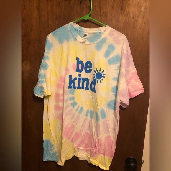 Tops | Sunshine Sisters Be Kind Tie Dye Tee Xl | Poshmark